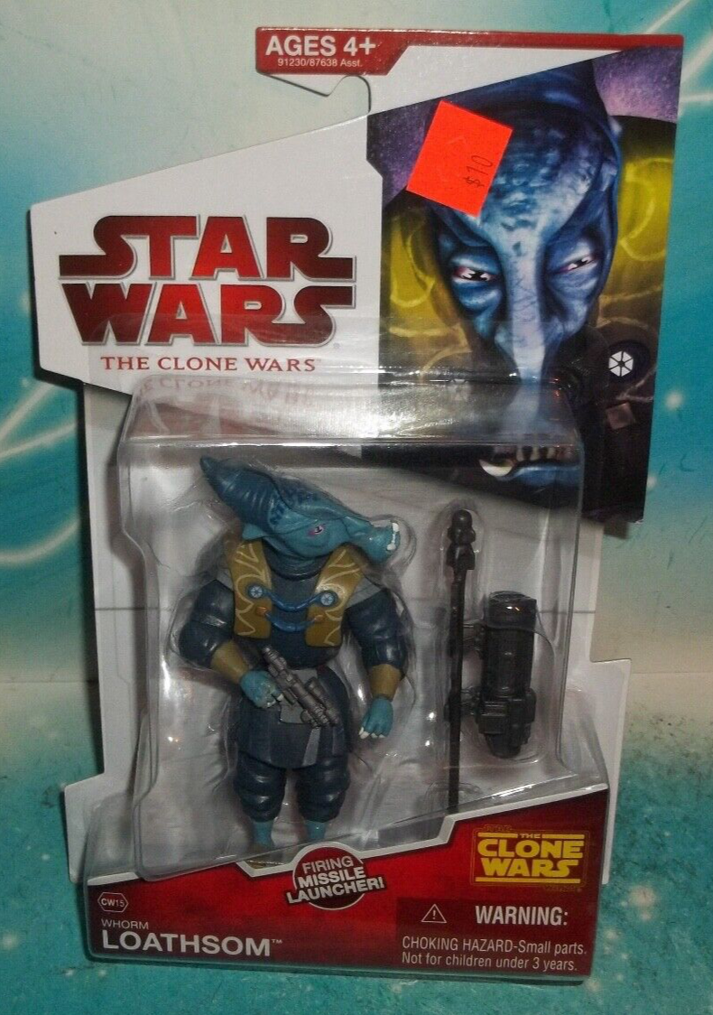 STAR WARS CLONE WARS SERIES #CW15 RED CARD WHORM LOATHSOM FIGURE | eBay
