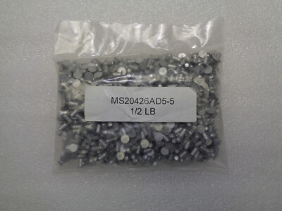 ALUMINUM SOLID RIVETS MS20426AD5-5 BAG OF 8OZ NEW (LAST ONES) | eBay
