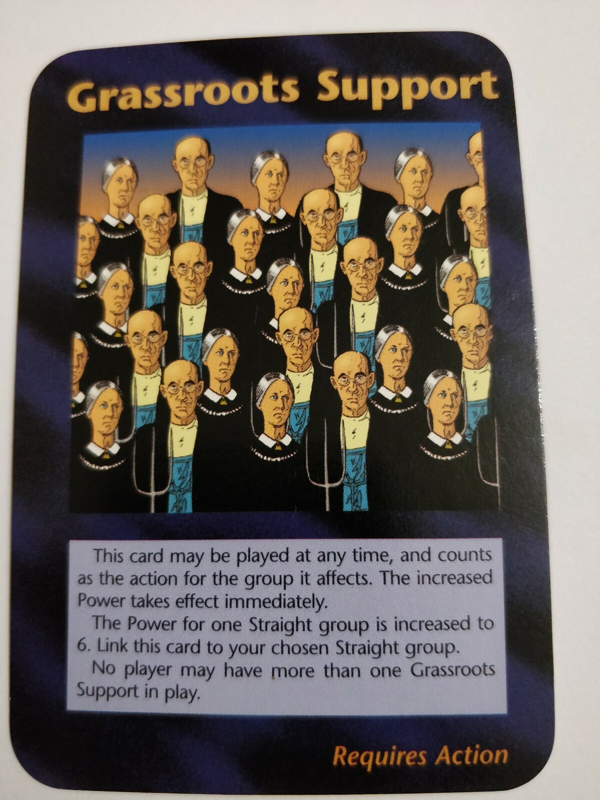 GRASSROOTS SUPPORT : ILLUMINATI NEW WORLD ORDER LIMITED 1994 CARD GAME ...