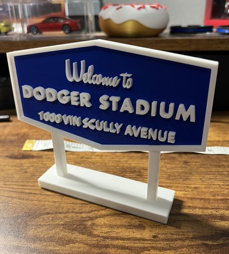 3D Printed Dodger Stadium Welcome Sign | eBay