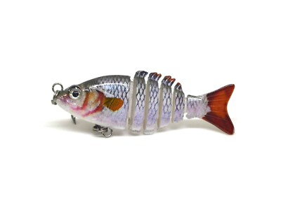 Silver Scales Fry Multi Jointed Fishing Lure 50mm | Swimbait | Perch ...