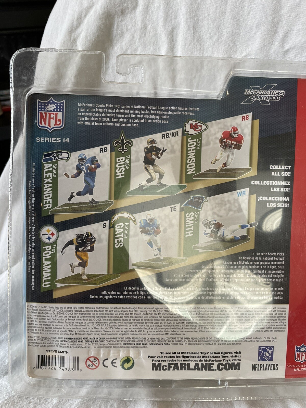 2006 Steve Smith McFarlane Toys NFL Panthers Series 14 Sports Action ...