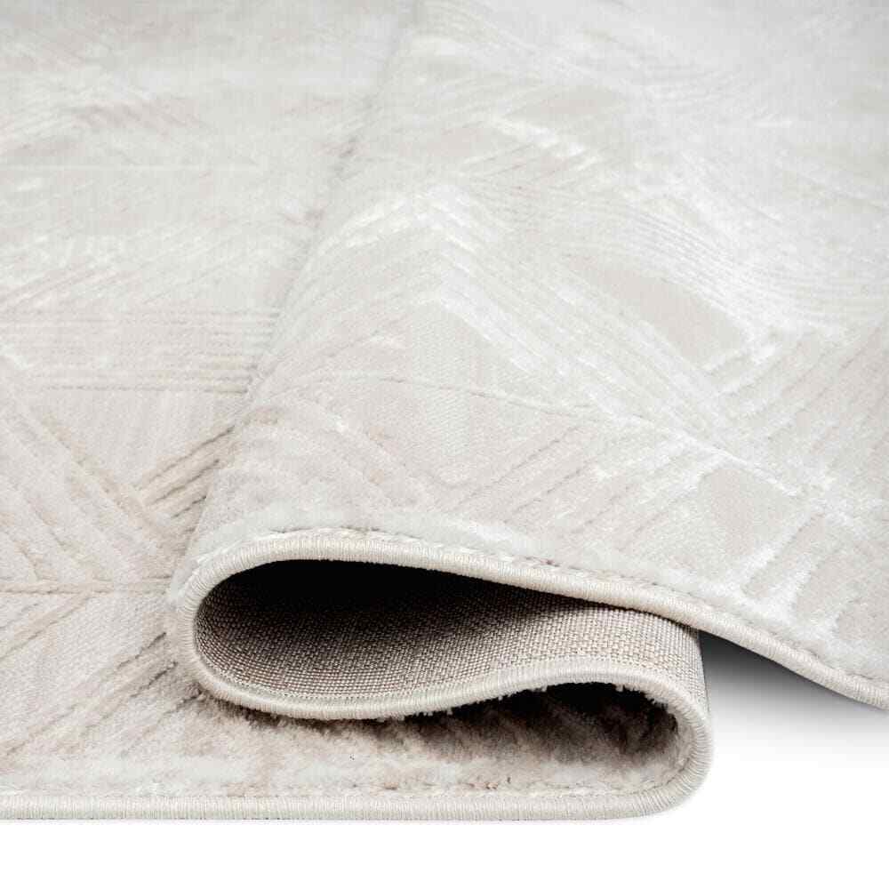 Area Rug Carpet Bazaar Zen Cream Indoor 5 X 7 Ft Abstract Floor Home ...