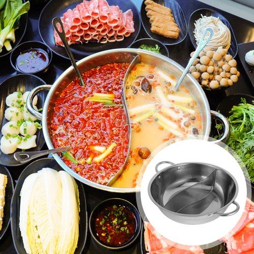Stainless Steel Cookware Kitchen Hotpot Pot Divider Pan Kitchen Cooking ...