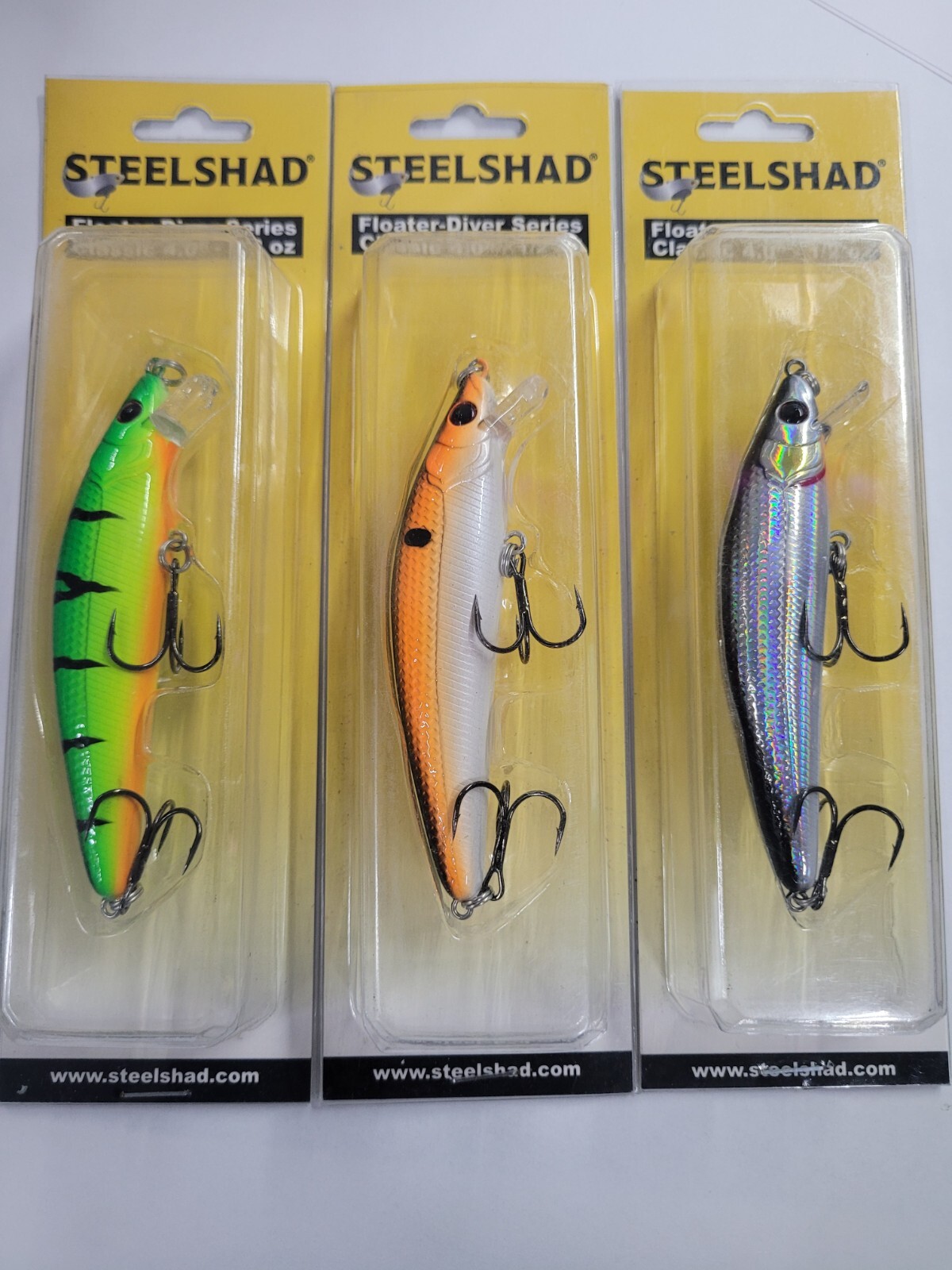 Steel Shad Lures Floater- Driver Series Lot Of 3 | eBay