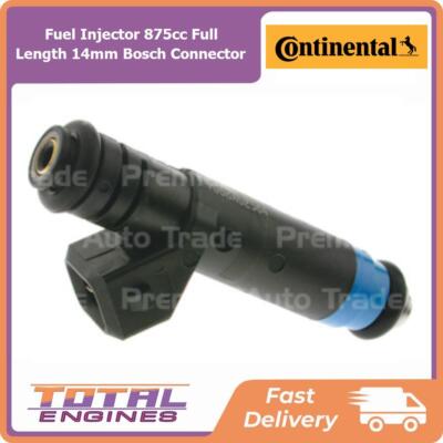 1x Continental Fuel Injector 875cc Full Length 14mm Bosch Connector ...