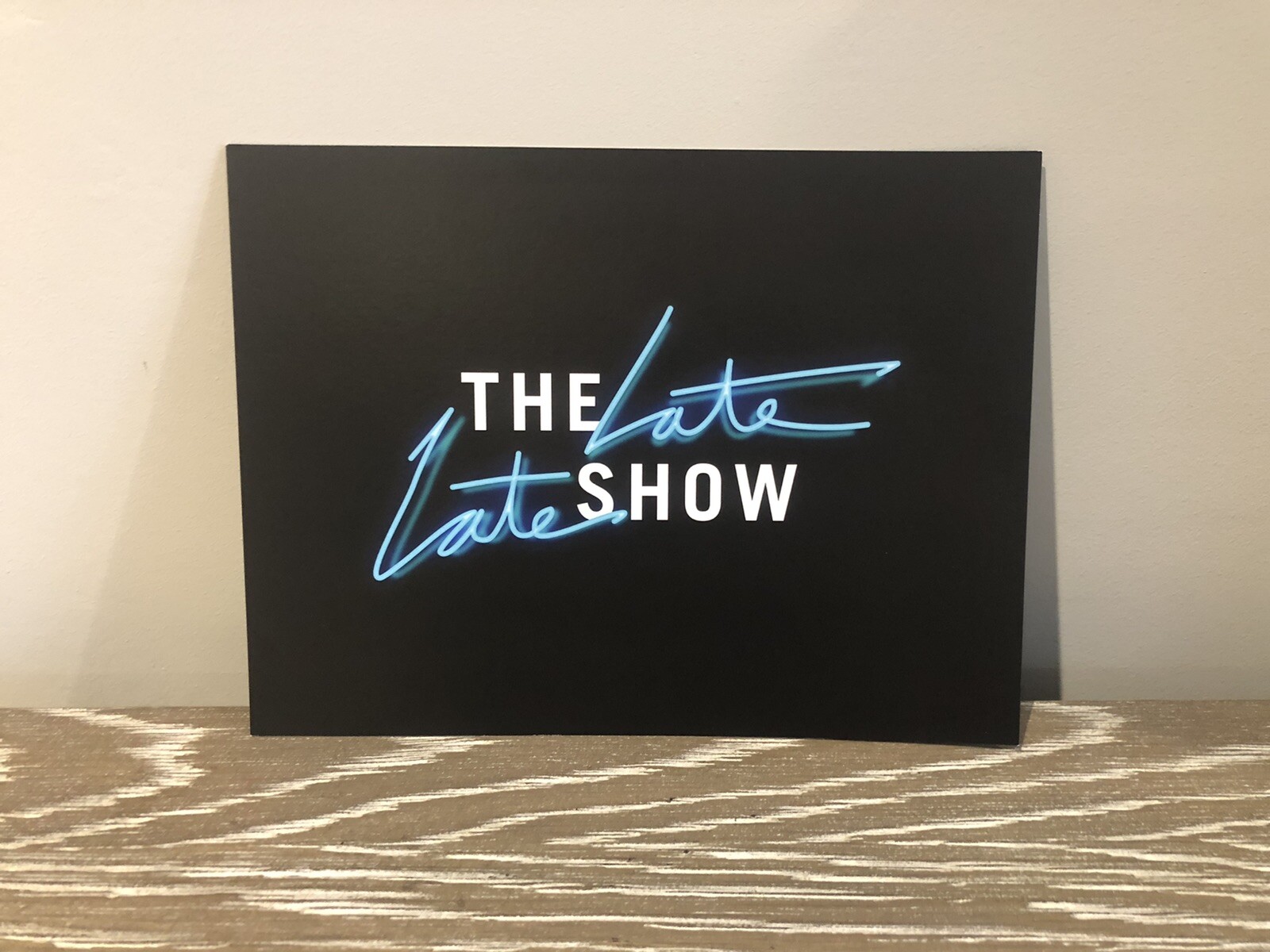 UNWANTED RARE NEW TV COLLECTABLE MEMORABILIA LATE LATE SHOW CUE CARD ...