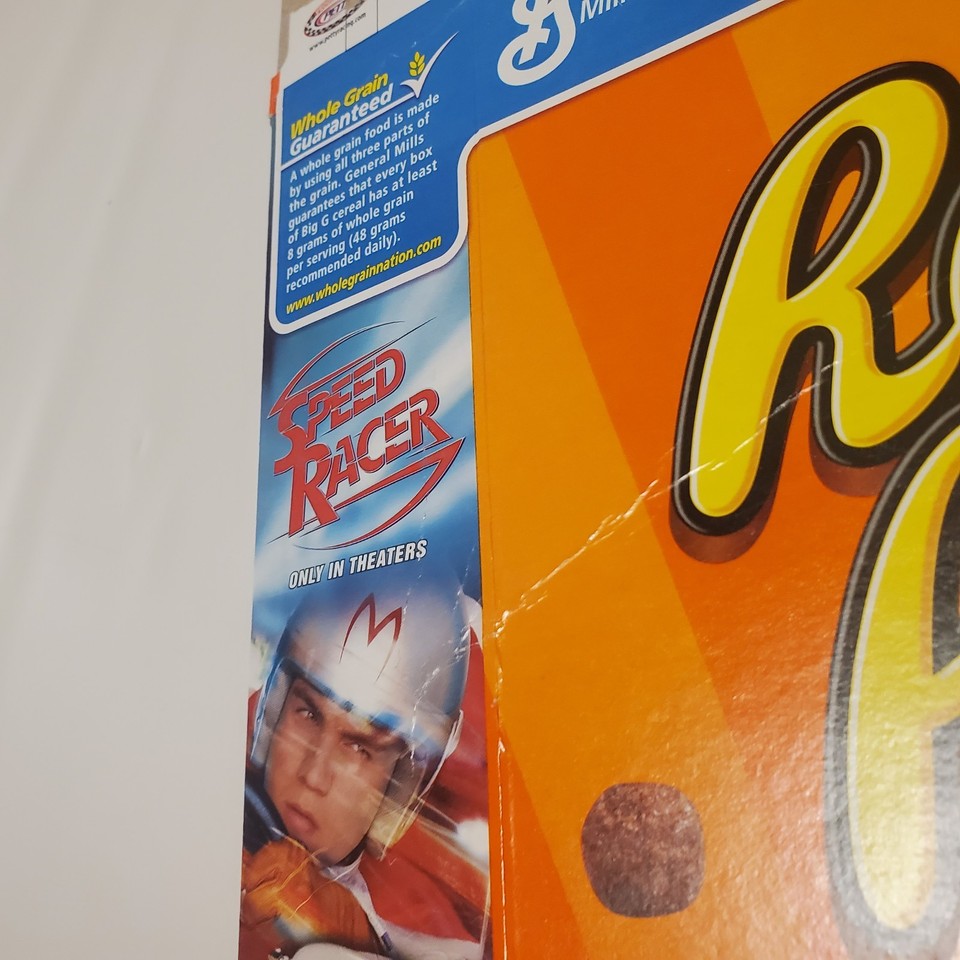 General Mills Reese’s Peanut Butter Puffs Cereal Box Speed Racer Movie ...