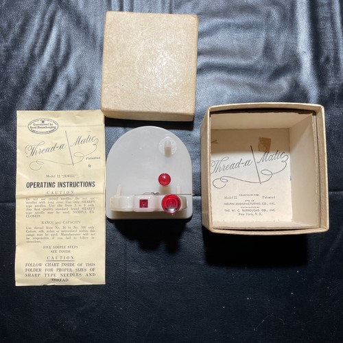 Vintage 1950’s Thread-a Matic Sewing Automatic Needle Threader In Box ...