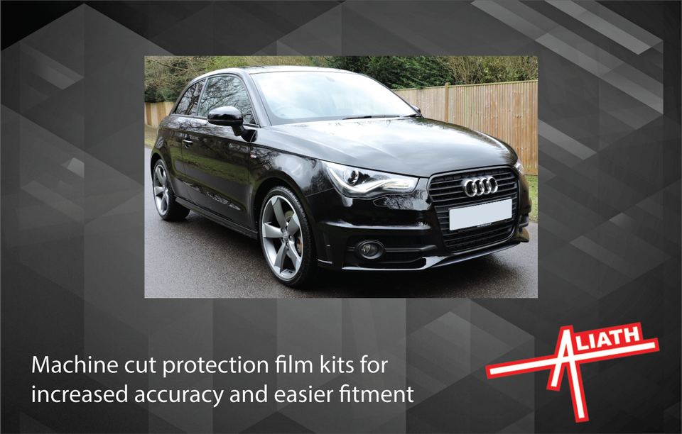 Fits Audi A1 8X S-line 10-14 CLEAR Bumper Stone chip guard Paint ...