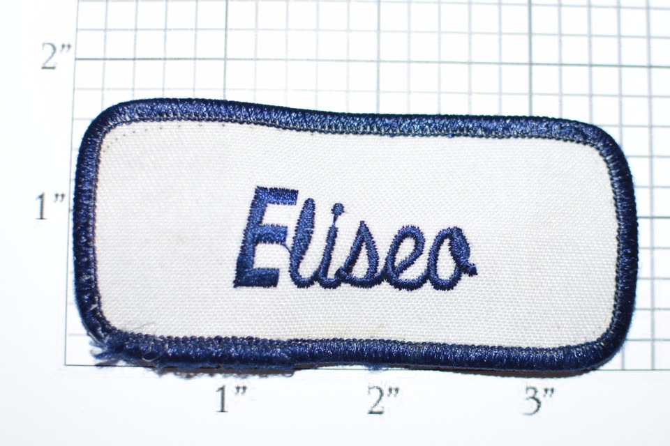 Name Tag Patch Embroidered Vintage Sew-on for Work Shirt Uniform ...