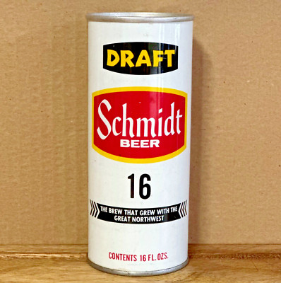 1+ SCHMIDT DRAFT Beer Can 16 OZ ~ S/S, Wide Seam ~ 3 Cities Associated ...