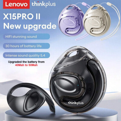 Lenovo 2025 Newest Thinkplus X15 Pro II Bluetooth 5.4 Hi-Fi Sport ...