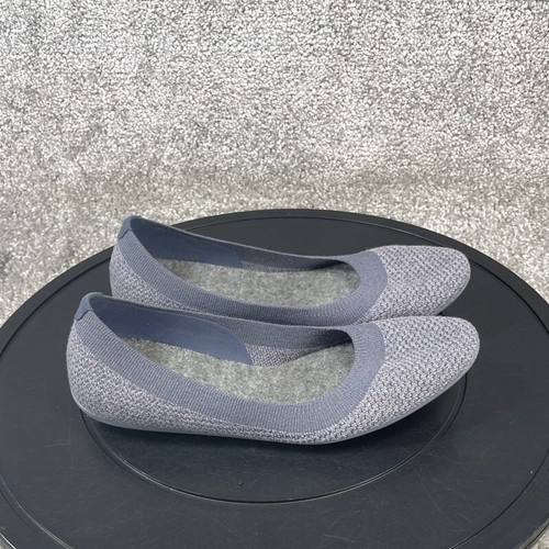 Allbirds Flats Womens Size 6.5 Tree Breezers Ballet Gray Round Toe Slip ...