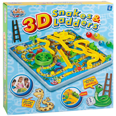 3D Snakes and Ladders Board Game Have Some Fun With Family And Friends ...