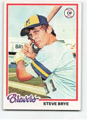 1978 Topps #673 Steve Brye EX Excellent Brewers ID:134147 | eBay