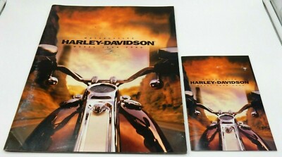 SET OF 2 MATCHING 2000 HARLEY-DAVIDSON MOTORCYCLE FULL LINEUP DEALER ...