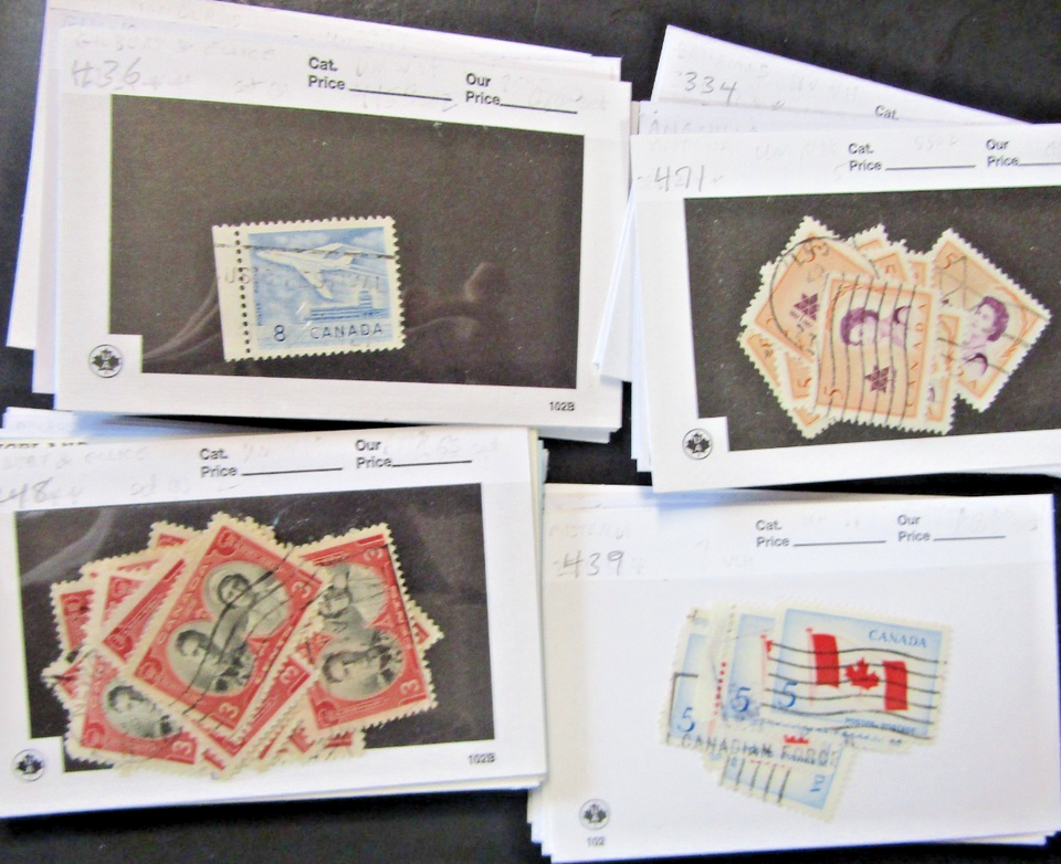 Canada Stamps lot in 102 cards new/used sold by weight 2 lb RB58 | eBay