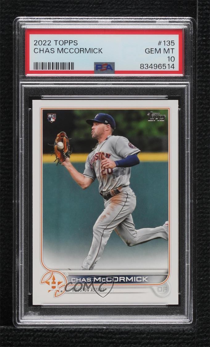 2022 Series 1 Chas McCormick (Fielding Grey Jersey) #135 PSA 10 GEM MT ...