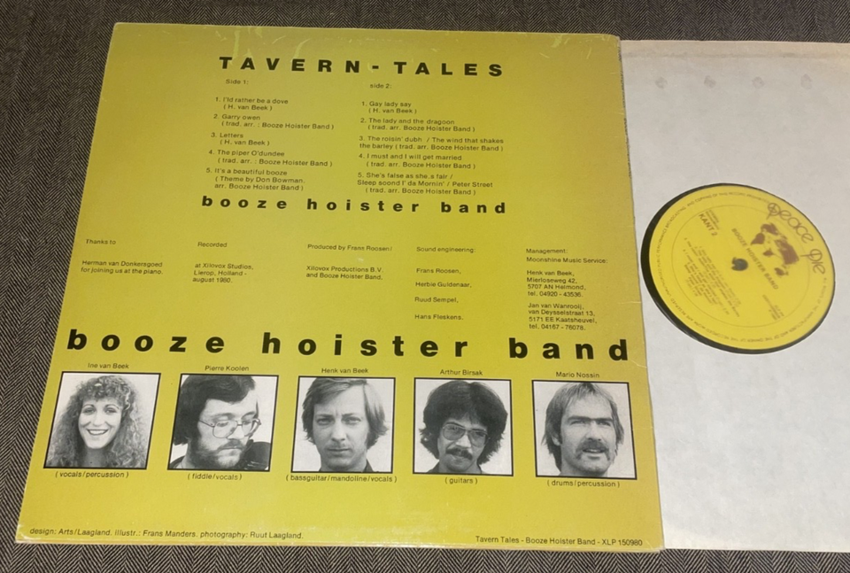 Booze Hoister Band: Tavern-Tales ACID, PSYCH FOLK Peace Pie XLP 150980 ...