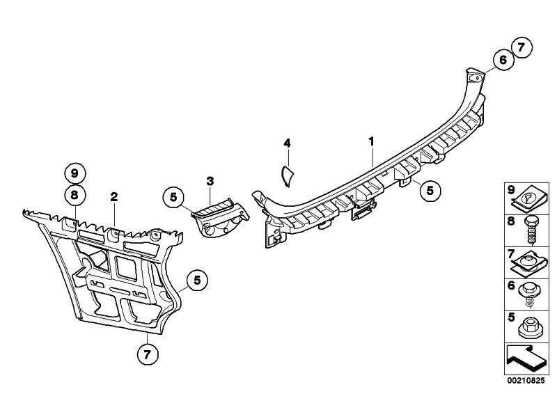 BMW NEW GENUINE 06-13 3 E92 E93 REAR O/S RIGHT BUMPER BRACKET GUIDE ...