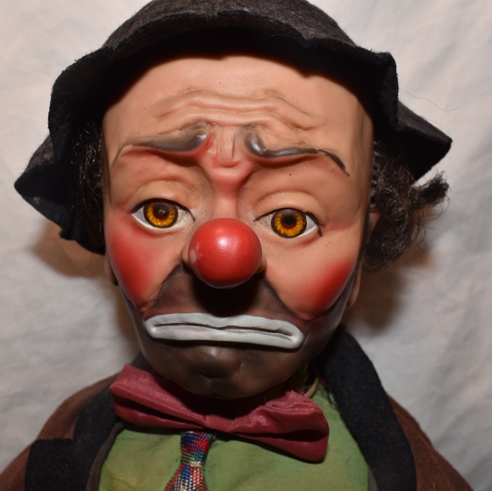 Vintage 1950s Emmett Kelly's "Willie The Clown" Doll - Baby Barry Toy ...