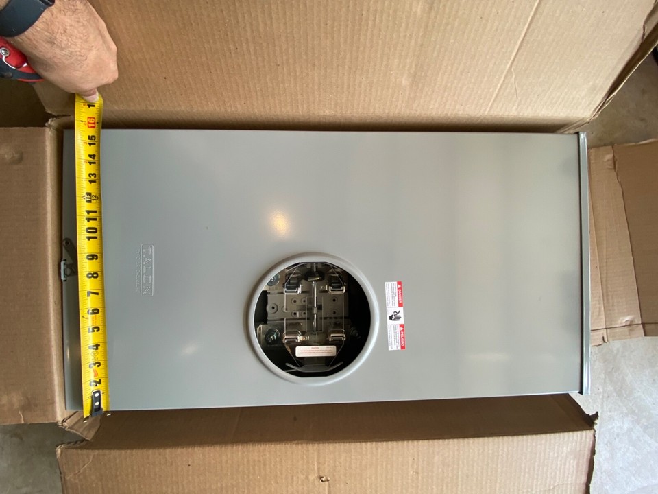 NEW! 320 / 400 amp Meter Base! UL Approved! Double Lugs up to 350 MCM ...