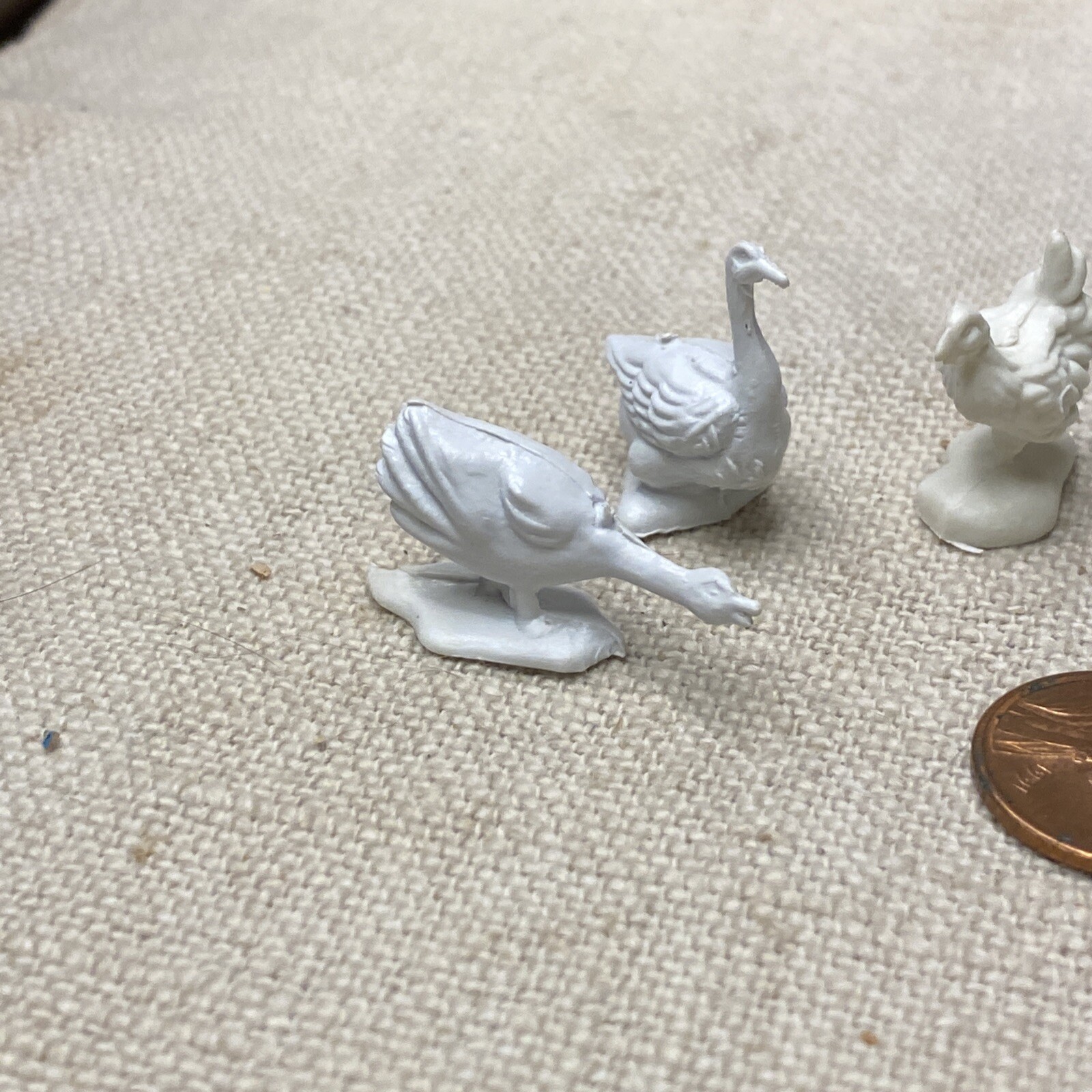 Dollhouse Small Flock Chickens Hens Geese Game Micro-mini Miniature ...