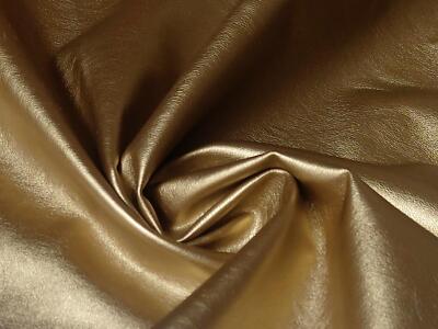 Simil Similpelle Ecopelle Tessuto Stoffa Oro | eBay