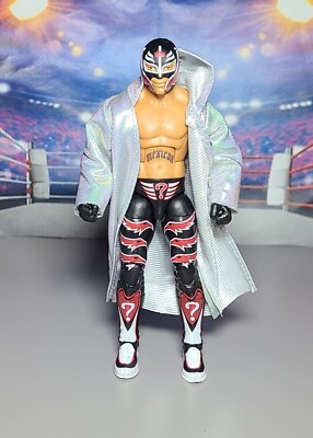 WWE Wrestling Mattel Elite Legends Series 16 Rey Mysterio Figure & Robe ...