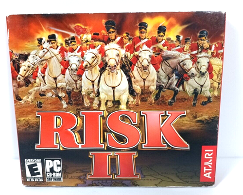 Risk II PC Computer Game CD Atari Hasbro Windows 95/98 2003 Embossed ...