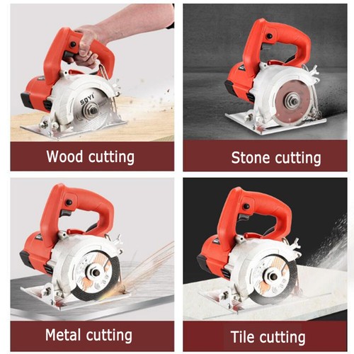 Portable Electric Tile Cutter Slotting Wood Stone Tool 1900W High ...