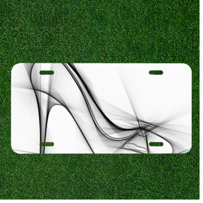 Custom Personalized License Plate Auto Tag With Fancy High Heel Design ...
