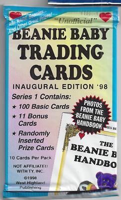 Vintage Beanie Baby Trading Cards 9 Sealed Packs | eBay