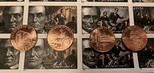 2009 P Complete 4 Coin Lincoln Penny Set in "Brilliant Uncirculated" BU ...