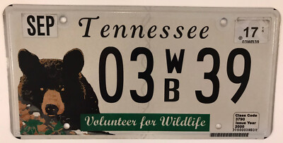 WILDLIFE GRIZZLY BEAR license plate National Park Wild Ours Bär Oso | eBay