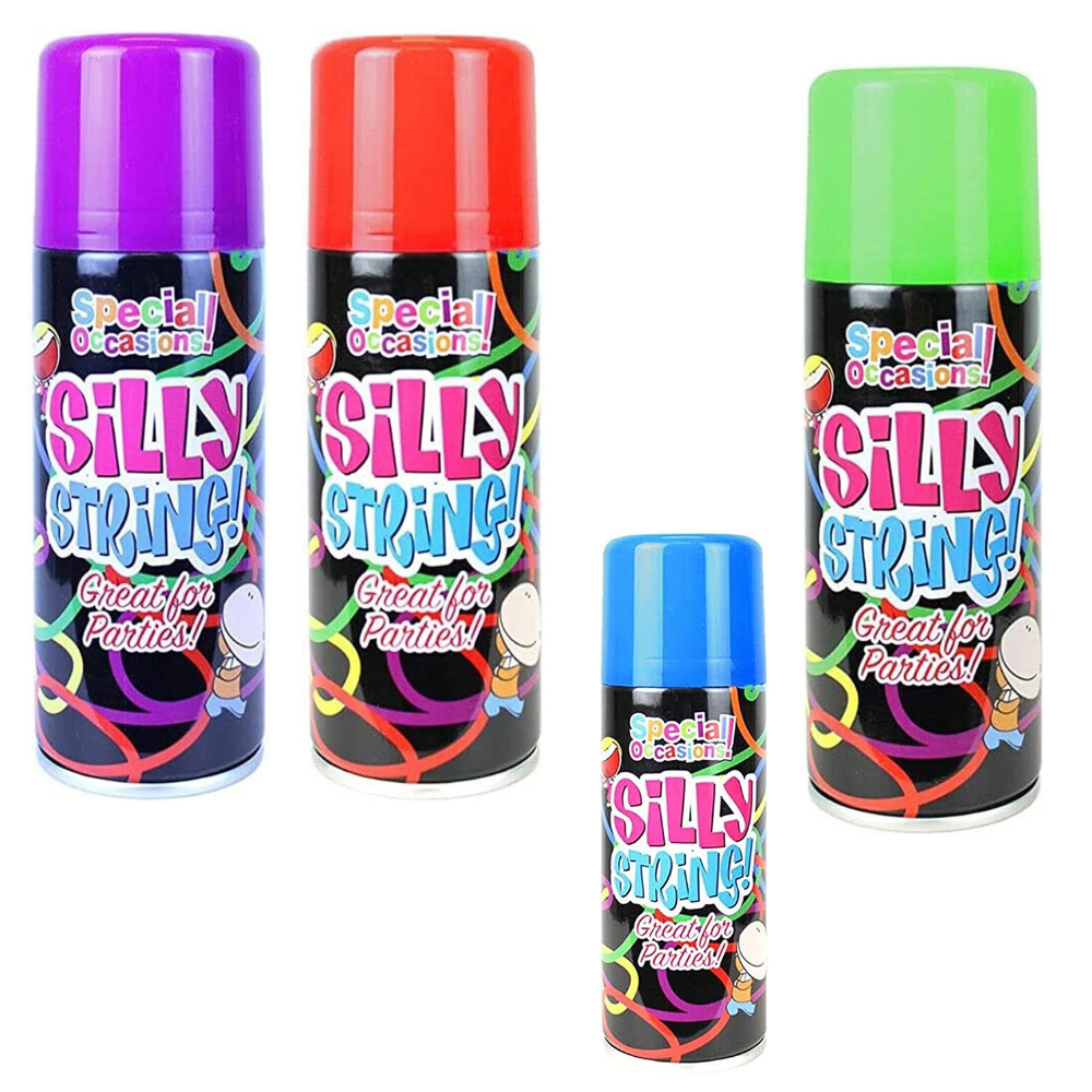 200ml Silly String Party Celebration Spray Wedding Birthday Crazy ...