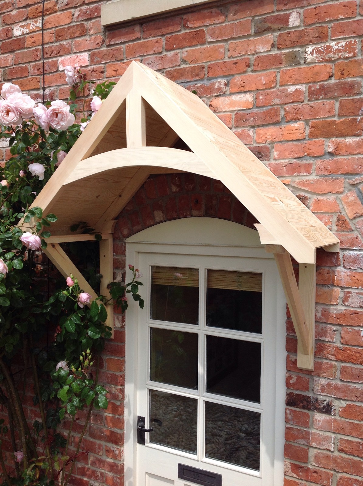 Timber Front Door Canopy Porch, "CROSSMERE"Hand made Shropshire awning ...