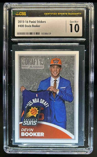 2015-16 Panini NBA Stickers (European) Devin Booker Rookie RC #400 Suns ...