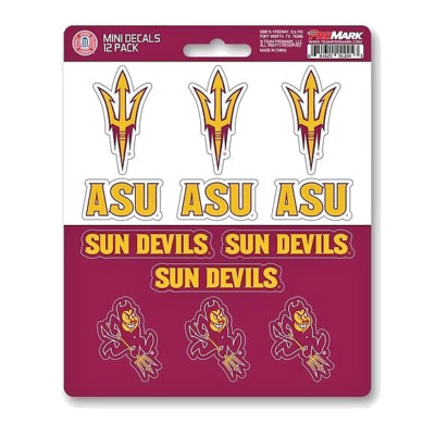 Arizona State Sun Devils Vinyl Die-Cut Sticker Set / Decal Sheet *Free ...