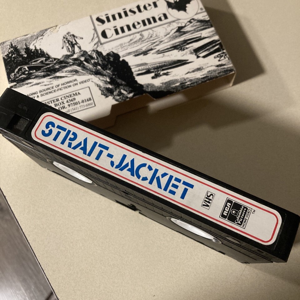 STRAIT-JACKET Sinister Cinema VHS JOAN CRAWFORD DIANE BAKER 60'S HORROR ...