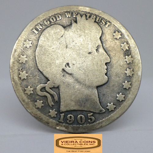 1905-O Barber Silver Quarter, Reverse Damaged - #C30112NQ | eBay