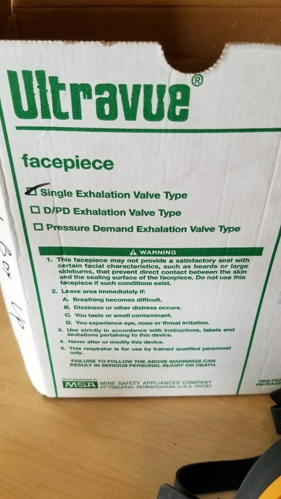 MSA UltraTwin full face and Ultravue respirators | eBay