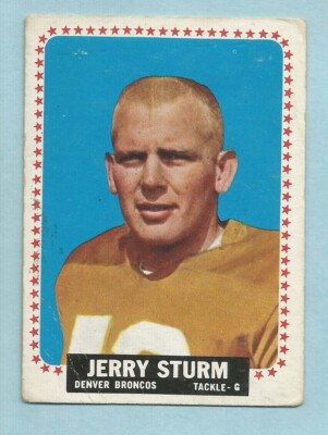 1964 Topps Football Jerry Sturm #63 Denver Broncos Illinois VG | eBay