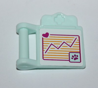 Lego Friends LightAqua Medical Clipboard + Sticker Ref 98393bpb02 Set ...