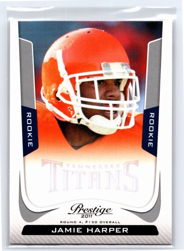 2011 Panini Prestige Football Jamie Harper Tennessee Titans Rookie RC ...