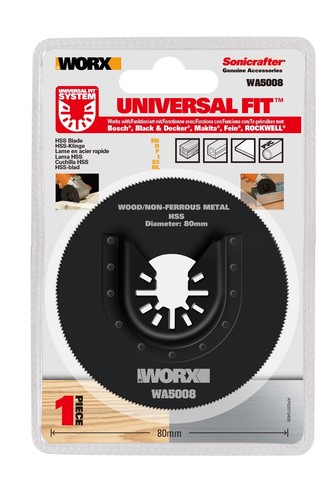 WORX 80mm Sonicrafter Oscillating Multitool Universal Circular Saw ...