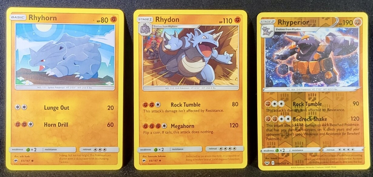 Rhyhorn Evolution Card