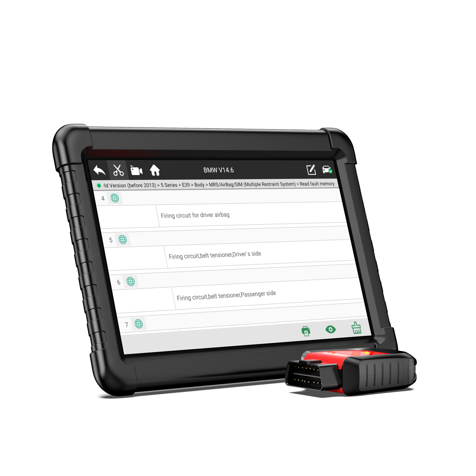 Ancel X6 Bi-directional OBD2 Scanner Bluetooth Car Diagnostic Tool Full ...