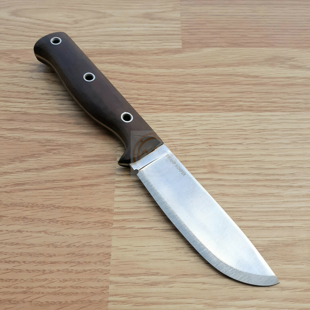 Condor Swamp Romper Fixed Knife 4.75" 1075 Steel Full Tang Blade Walnut ...